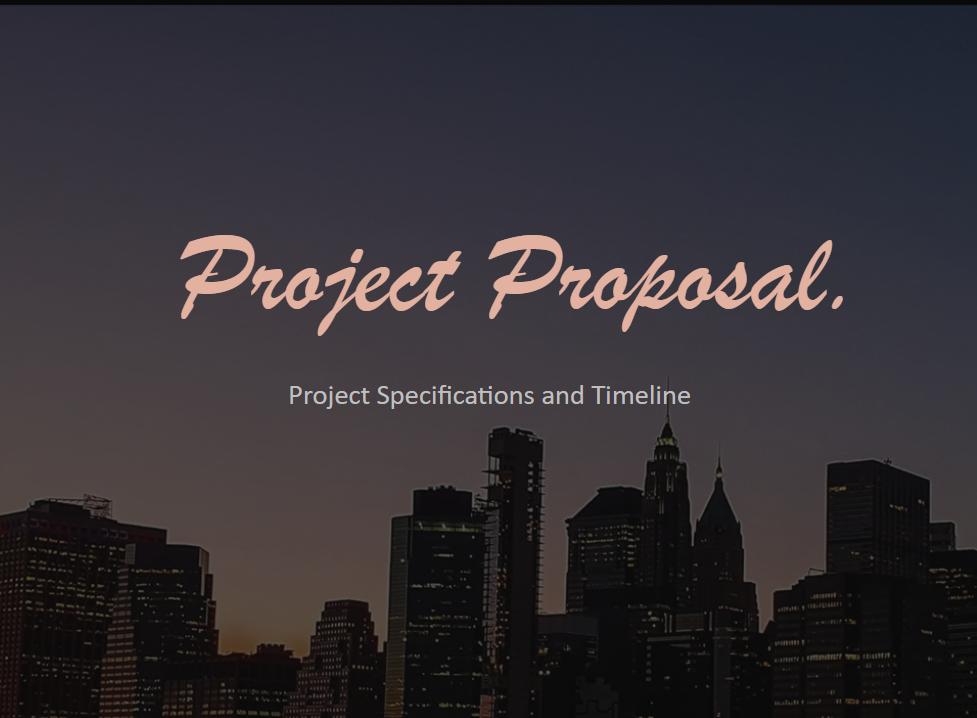 Project Proposal
